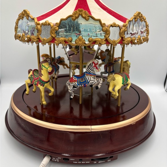 Mr Christmas | Holiday | Mr Christmas Grand Marquee Carousel Plays 3 ...